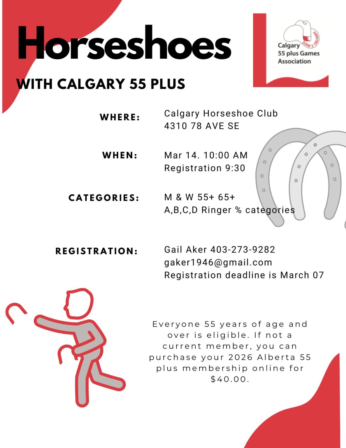 Mar 2026 – Horseshoes – Calgary 55 Plus